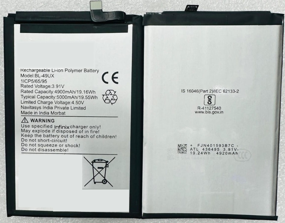 İnfinix Note 50 Pro 4G X6855 Batarya Pil