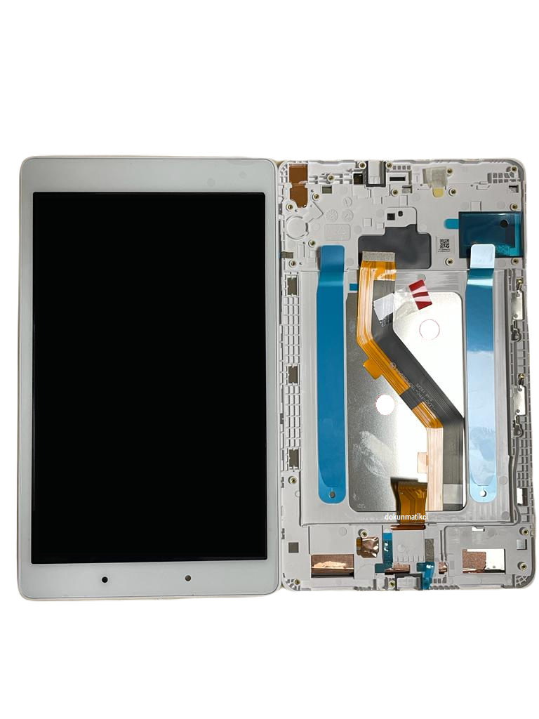 Samsung Galaxy Tab A 8 SM-T290 Lcd Ekran Dokunmatik Beyaz Çıtalı