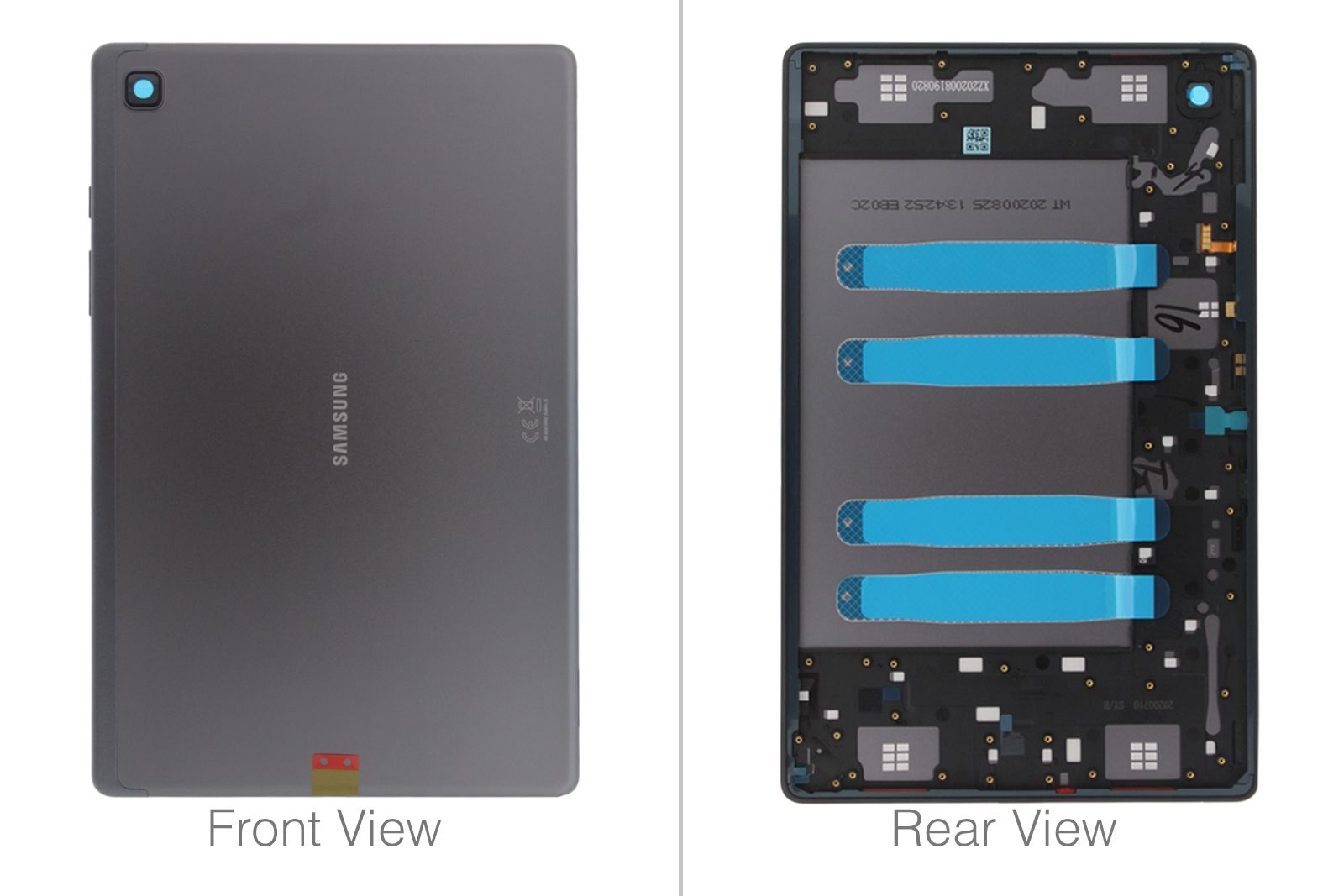 Samsung Galaxy Tab A7 SM-T500 T507 Arka Kapak Kasa Koyu Gri